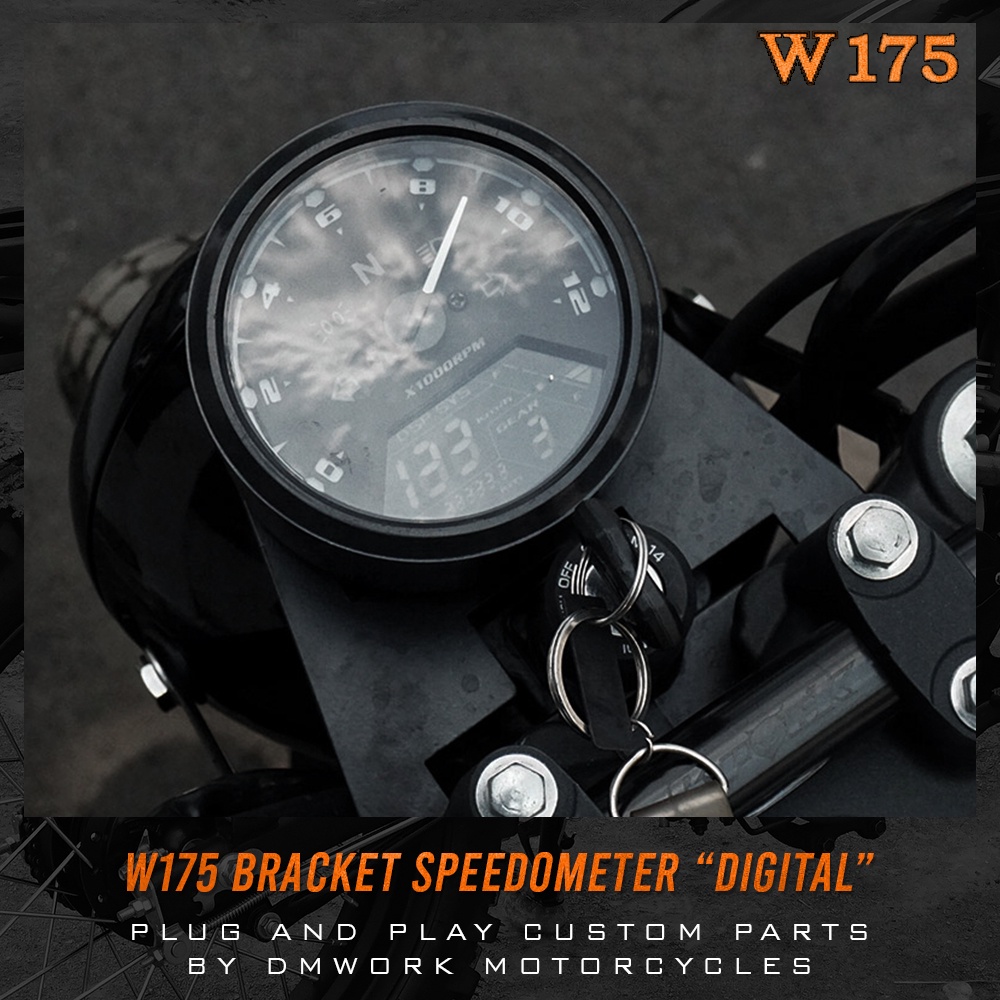 Jual W175 Bracket Speedometer - Digital / Breket Dudukan Speedo Digital ...