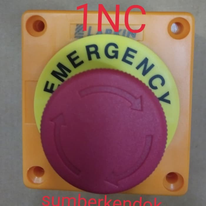 Jual TOMBOL EMERGENCY STOP +BOX +NAME TAGE CONTACT 1NC DARURAT PUSH ...