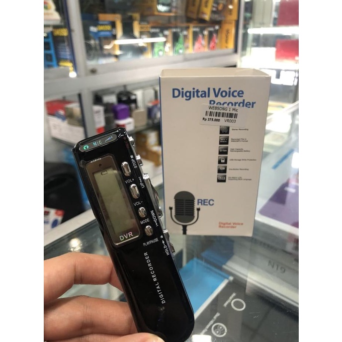 Jual Websong Digital Voice Recorder 1 Mic Alat Perekam Suara | Shopee ...