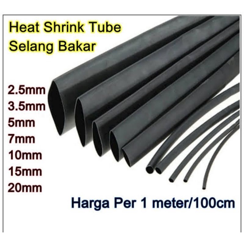 Jual PERMETER Selang Bakar Selongsong Bakar 1mm 2mm 3mm 4mm 5mm 6mm 7mm ...