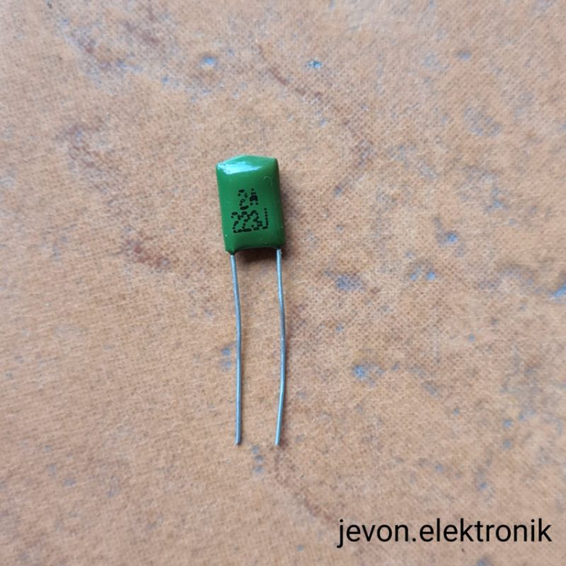 Jual Kapasitor Milar 2A223J 223 22 N 100V 22nF Capacitor Hijau | Shopee ...