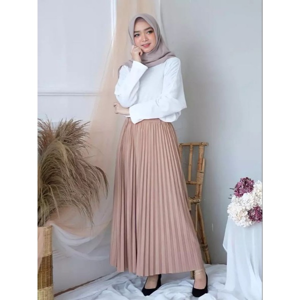 Jual ROK PLISKET PREMIUM / ROK MAYUNG PLISKET / GRADE A / FIT TO XXL | Shopee Indonesia