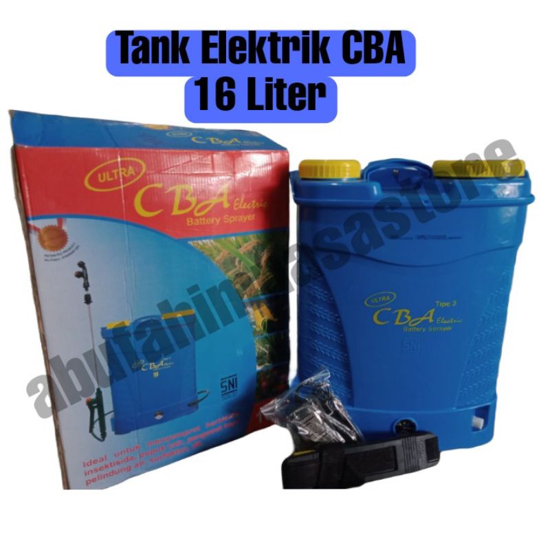 Jual TANK SPRAYER ELEKTRIK CBA 16 LITER/ALAT SEMPROT PERTANIAN/TANK SEMPROT ELEKTRIK | Shopee ...