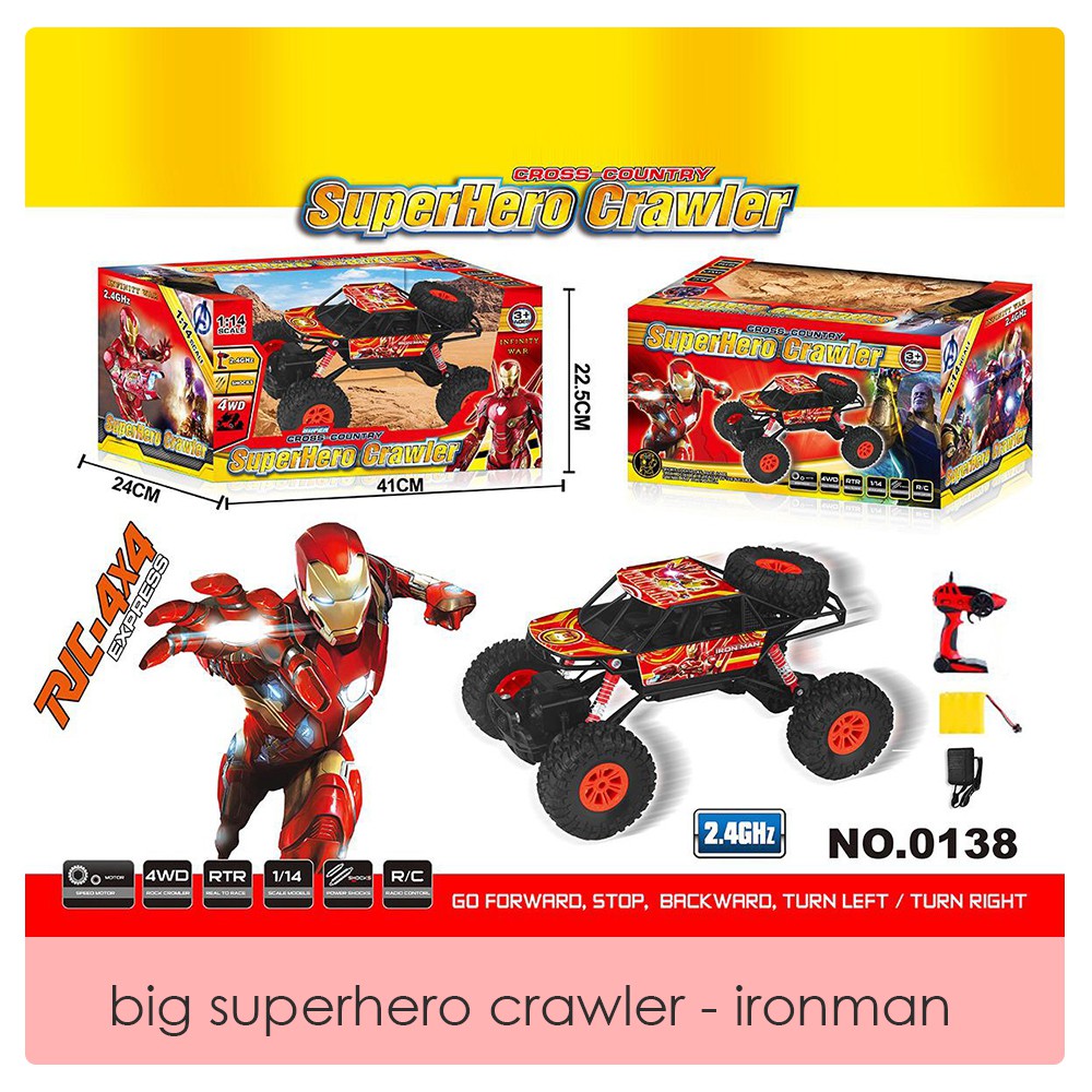 Jual [CUCI GUDANG] Edufuntoys - BIG SUPERHERO CRAWLER / mobil rc rock ...