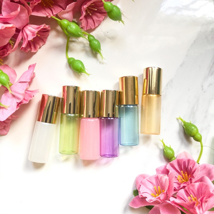 Jual 5ml Botol Roll On Kaca Pastel Metal Roller Bottle Essential Oil ...