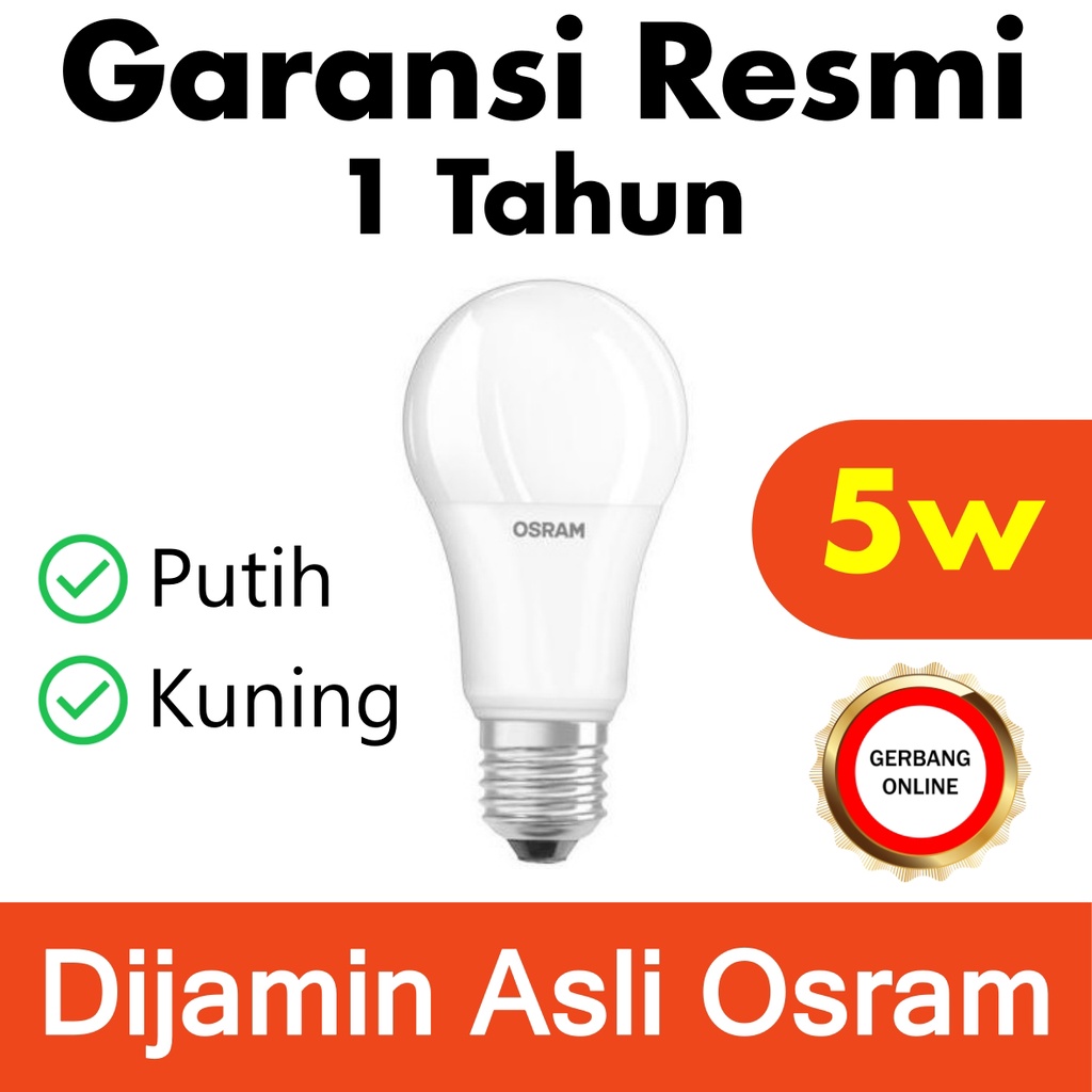Jual Osram Bohlam Lampu LED Putih Kuning 5w 7w 9w 12w 14w 7 w 9 w 12 w ...