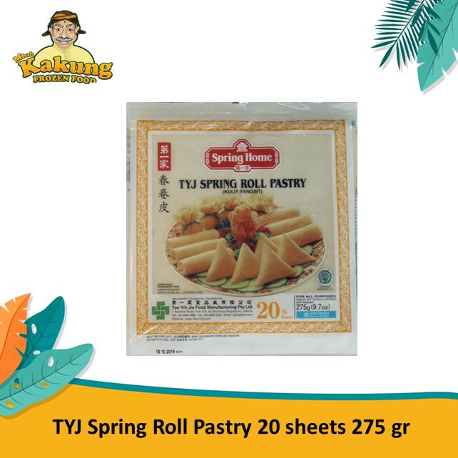 Jual TYJ Spring Roll Pastry 20 sheets 275 gr | Shopee Indonesia