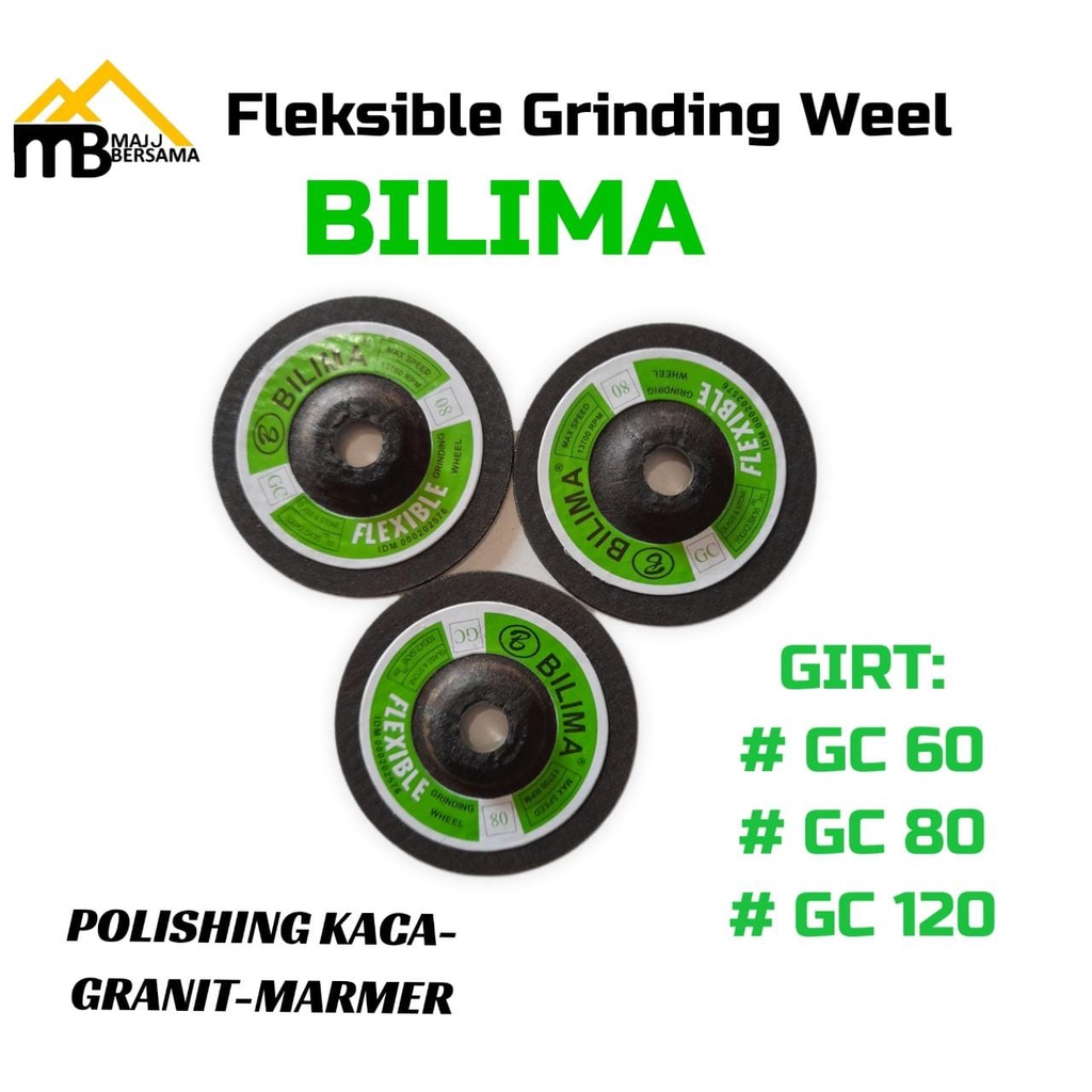 Jual Batu Gerinda Flexible BILIMA GC ,60 ,80 ,120 | Shopee Indonesia