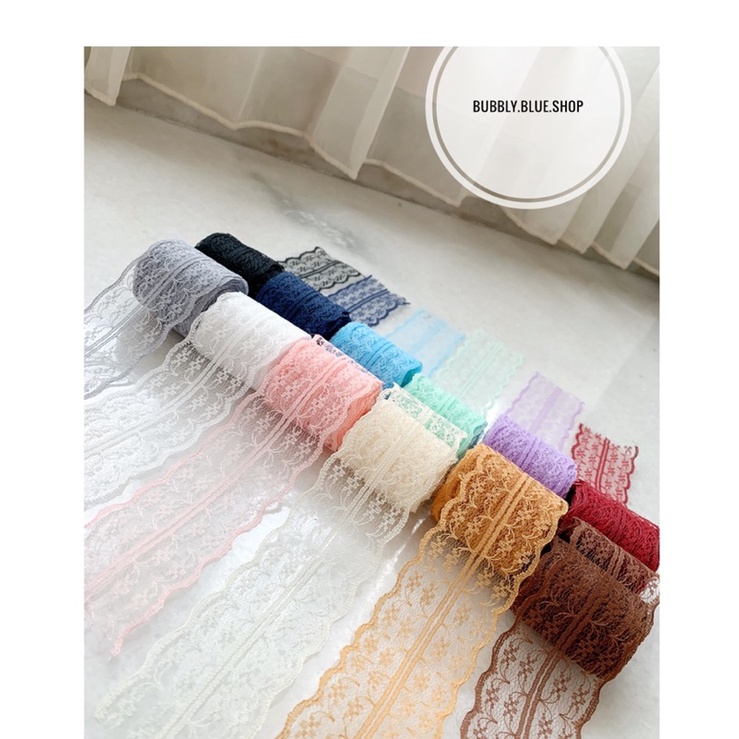 Jual Pita renda lace ROL 10 meter pretty ribbon decoration gift wrap ...