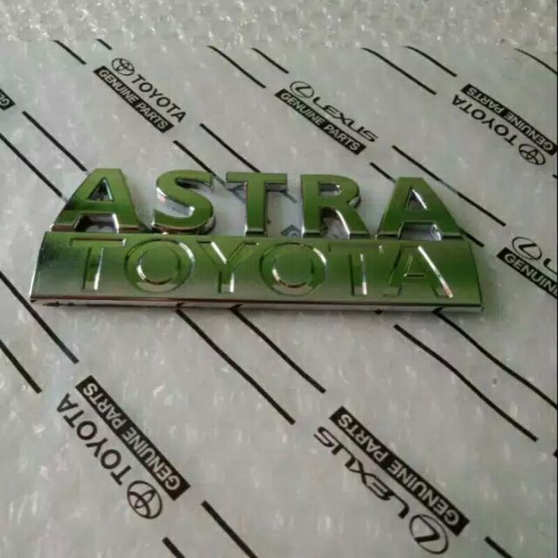 Jual EMBLEM TULISAN ASTRA TOYOTA BEGASI BELAKNG AGYA DAN AMP CALYA ...