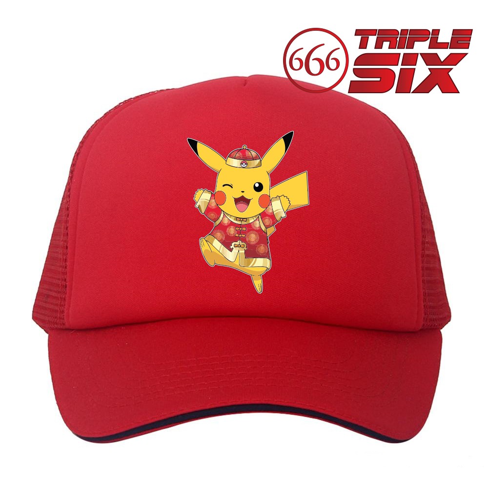 Jual Topi Trucker Pikachu Pokemon Chinese new year 2020 imlek Mouse ...