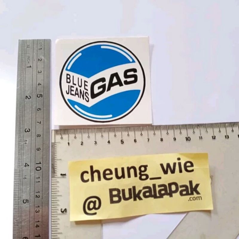 Jual Stiker / Sticker Logo GAS blue Jeans 1bh | Shopee Indonesia