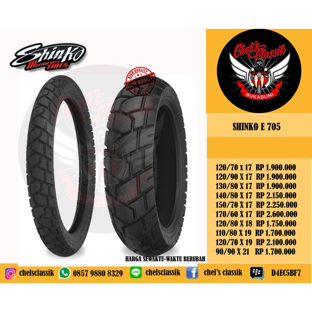 Jual BAN SHINKO E705 | Shopee Indonesia