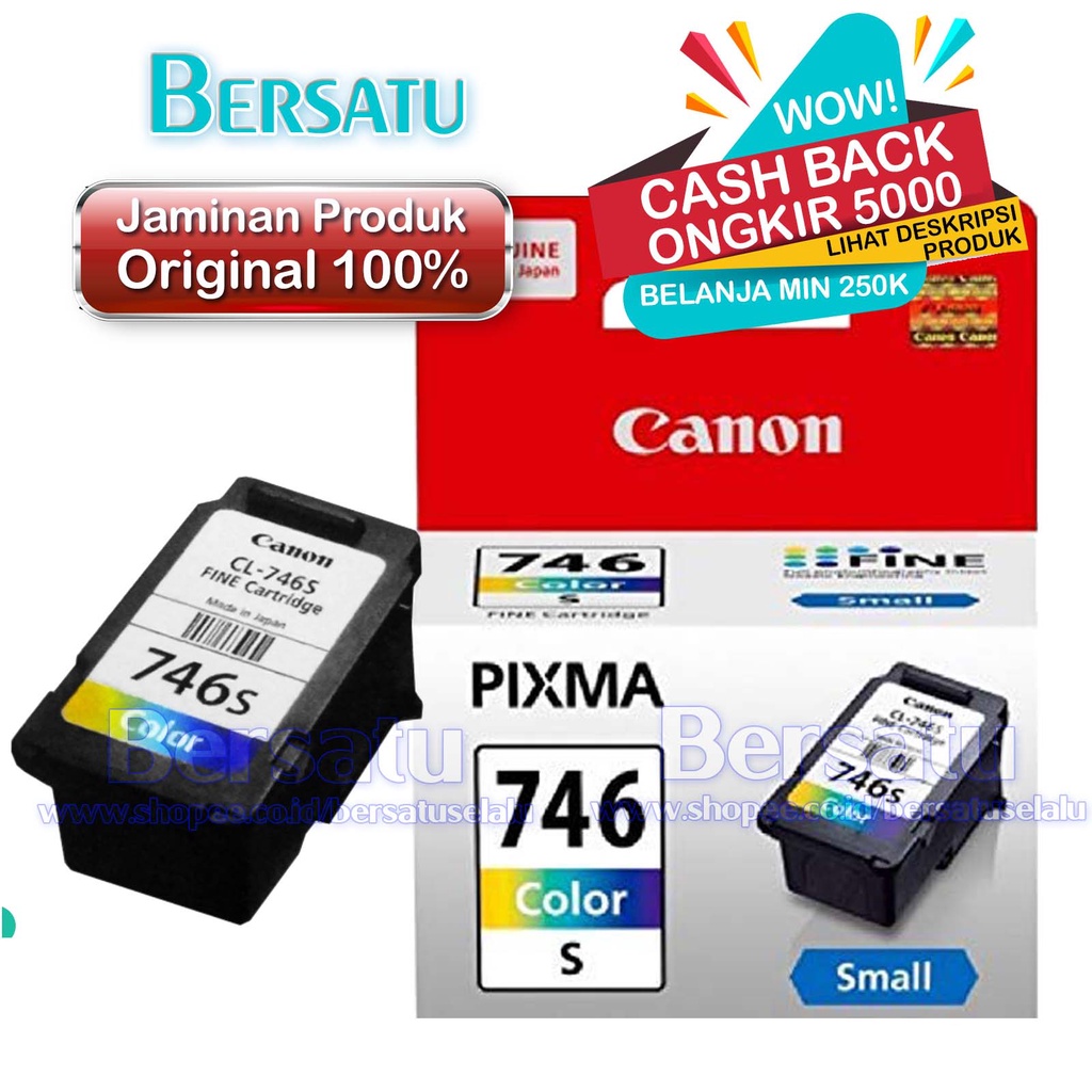 Jual Cartridge CL746s / Canon CL 746s / 746 Small Original Colour Utk ...