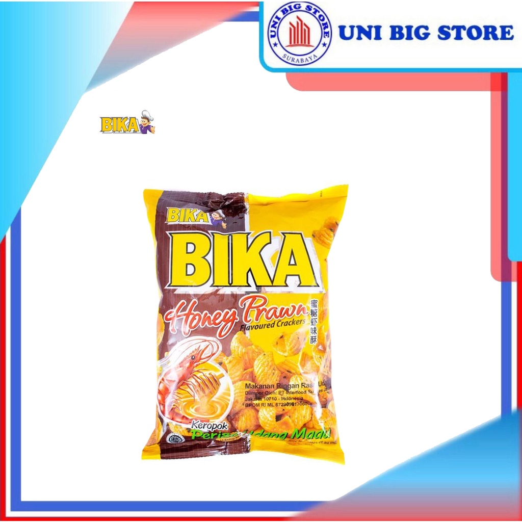 Jual BIKA Honey Prawn Flavoured Crackers 70 gr Keropok Perisa Udang ...