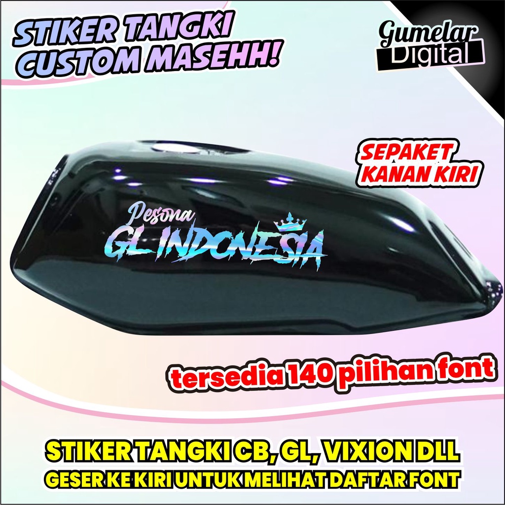 Jual STIKER TANGKI CB HEREX HOLOGRAM CUSTOM KASTEM | Shopee Indonesia