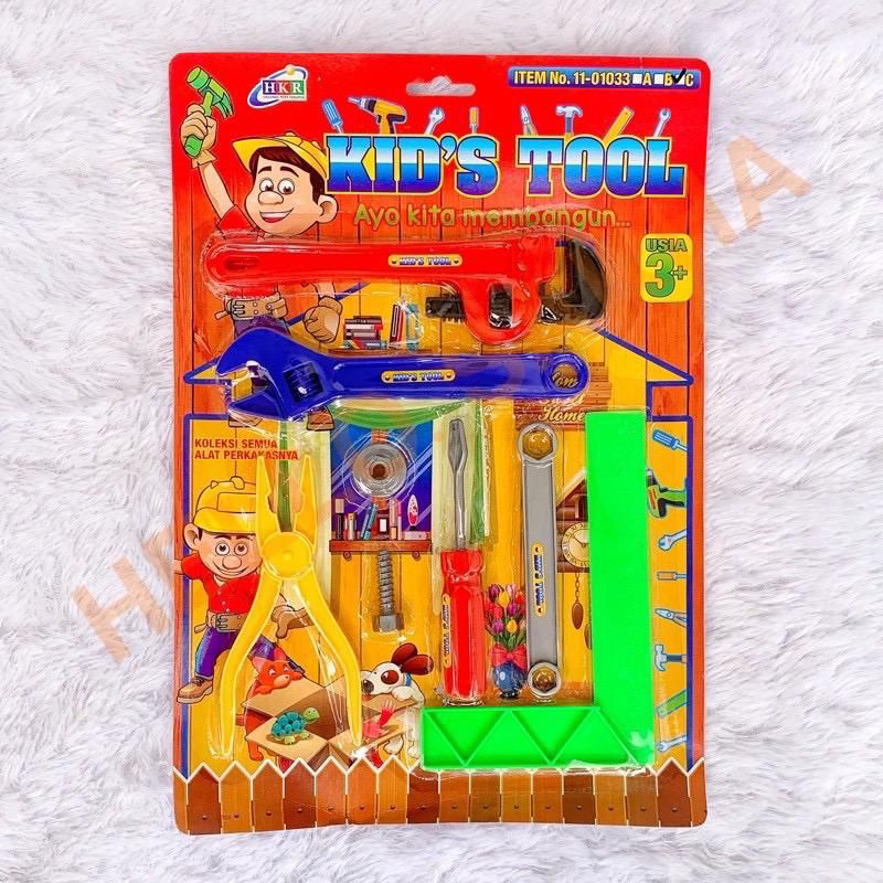 Jual MAINAN KID'S TOOL MERAH / MAINAN PERKAKAS KIDS TOOL SET / OBENG ...