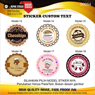 Jual Stiker Label produk makanan kue cake | Shopee Indonesia