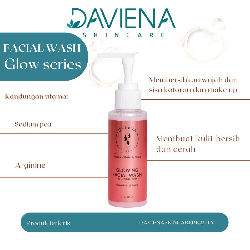 Jual Daviena Skincare Facial Wash Glowing Series | Shopee Indonesia
