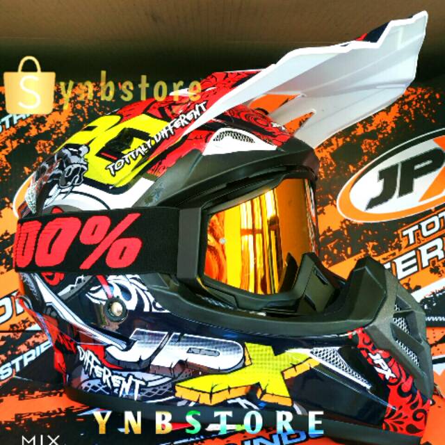 Jual helm JPX moto Cross trail ktm klx crf X16 east mamba ular cobra ...