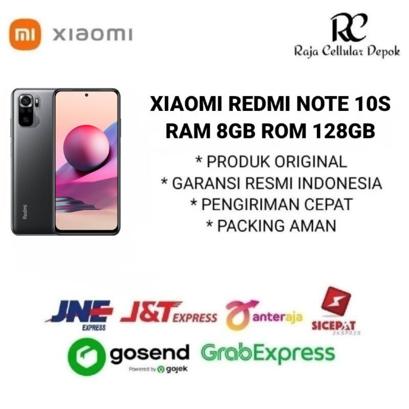 Jual XIAOMI REDMI NOTE 10S RAM 8GB ROM 128GB - GARANSI RESMI | Shopee Indonesia