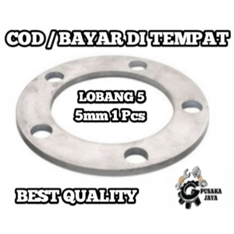 Jual Spacer / Spiser Velg Mobil Lobang 5 ukuran 5 mm (1pcs) | Shopee ...