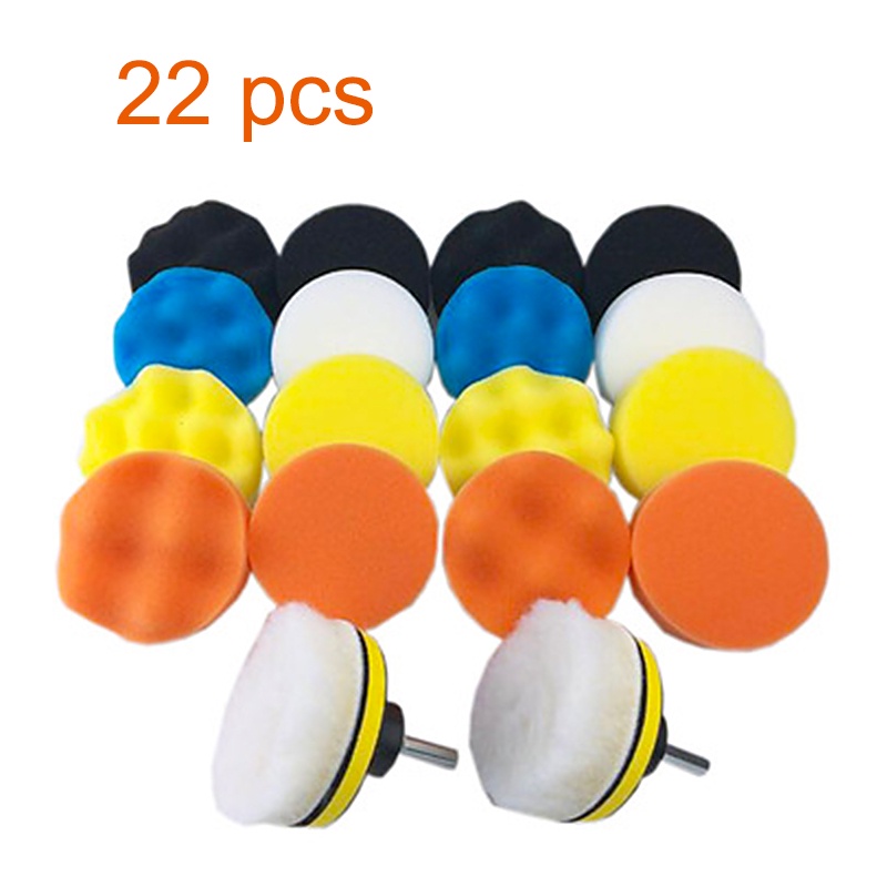 Jual Busa Poles Set 22pcs 3 Inch Sabetzu Sponge Polishing Set Spon Pad ...