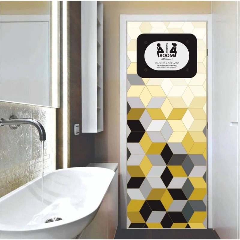 Jual STIKER PINTU KAMAR MANDI | Shopee Indonesia