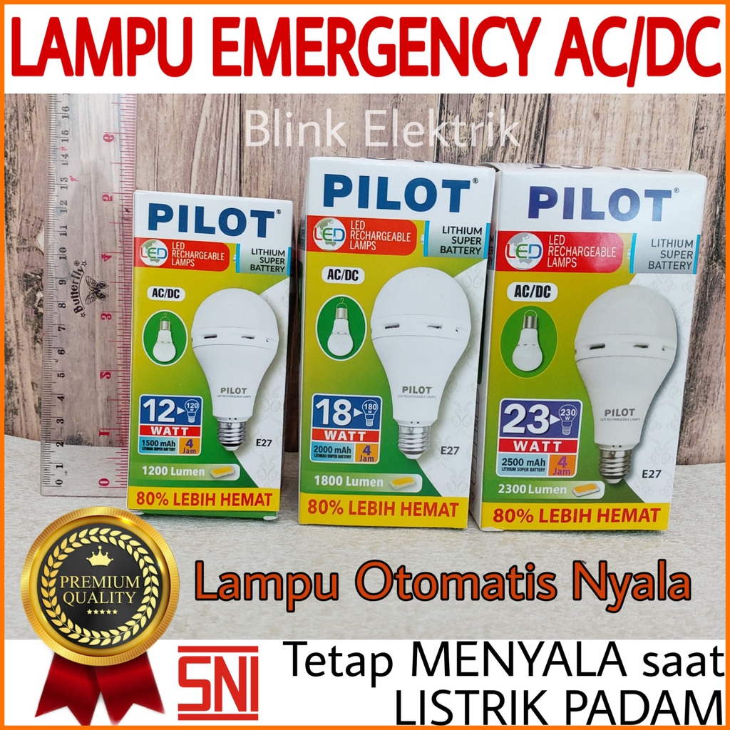 Jual Lampu LED Emergency Rechargeable 12 18 23W SUPER TERANG | Shopee ...