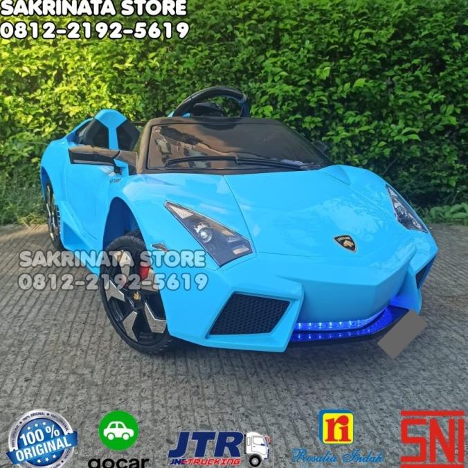Jual Lamborghini Biru Remote Control Pmb 6869 Mainan Mobil Aki Anak ...
