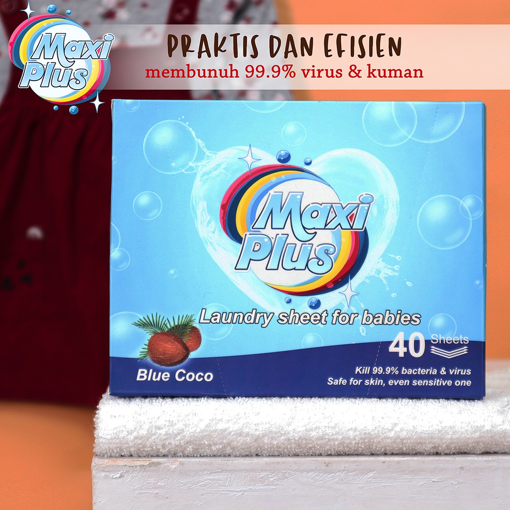 Jual MaxiPlus: Detergen bubuk dlm bentuk kertas / detergen pakaian ...