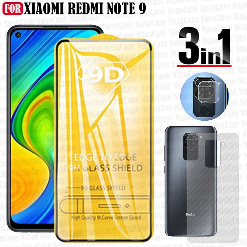 Jual PROMO 3 IN 1 PAKET Tempered Glass XIAOMI REDMI NOTE 9 Free ...
