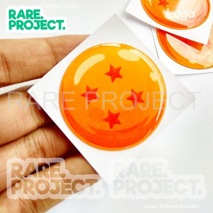 Jual EMBLEM DRAGON BALL 4 STAR STIKER RESIN TIMBUL LENTUR STICKER MOTOR ...
