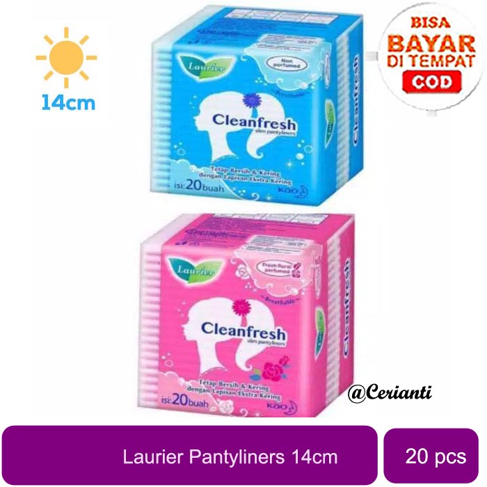 Jual [20 PCS] Laurier Pantyliner Cleanfresh Non Perfume 20S | Panty ...