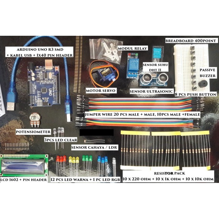 Jual ARDUINO UNO R3 STARTER KIT COMPATIBLE UNTUK PEMULA BEGINNER ... Jual ARDUINO UNO R3 STARTER KIT COMPATIBLE UNTUK PEMULA BEGINNER ...