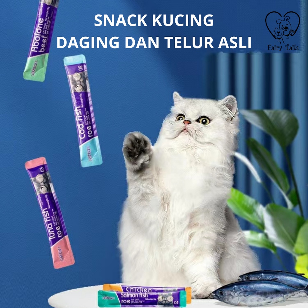 Jual Cat Snack Liquid Strip Creamy Ishtar | Snack Cemilan Kucing Cream ...
