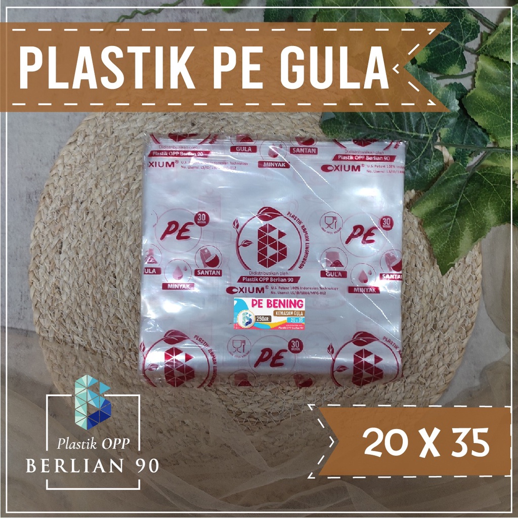 Jual Plastik PE Bening 20x35 cm Plastik PE Gula 250 gram / Plastik ...