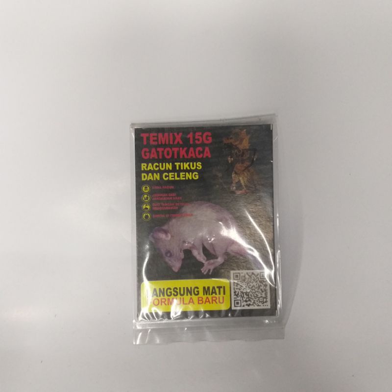 Jual RACUN TIKUS MATI DI TEMPAT TEMIX 15 GR/TEMIX RACUN TIKUS AMPUH/TEMIX GATOTKACA 15 GR/RACUN ...