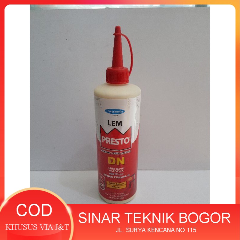 Jual Presto DN Merah Lem Kayu Alifatik 600 gram | Shopee Indonesia