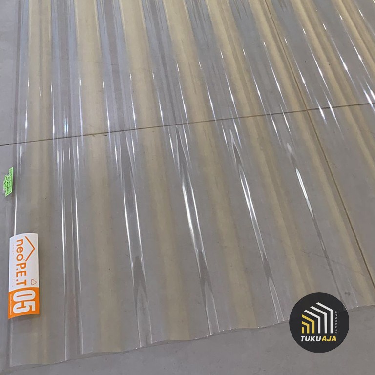 Jual Atap Transparan Bening Fiber Gelombang Neo Pet Roofing Fiber Glass ...