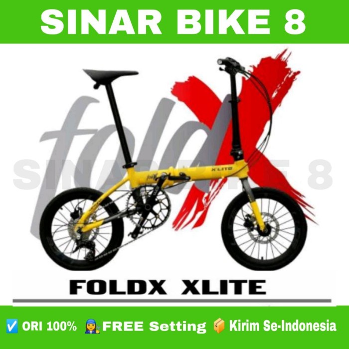 Jual Sepeda Lipat Ukuran 16 Inch ELEMENT FOLDX XLITE 11 Speed Folding Bike Fold X | Shopee Indonesia