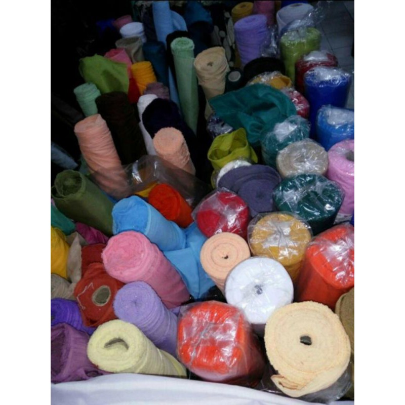 Jual Bahan Kain Furing Asahi Polos DMTI lebar 115cm / kain furing ...