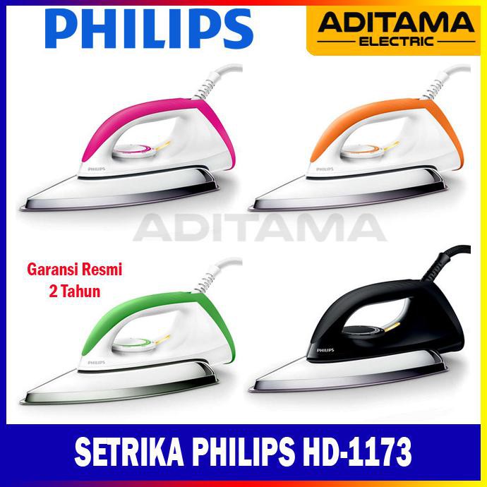 Jual SETRIKA PHILIPS HD-1173/HAND IRON CLASSIC PHILIPS HD 1173 - Merah ...