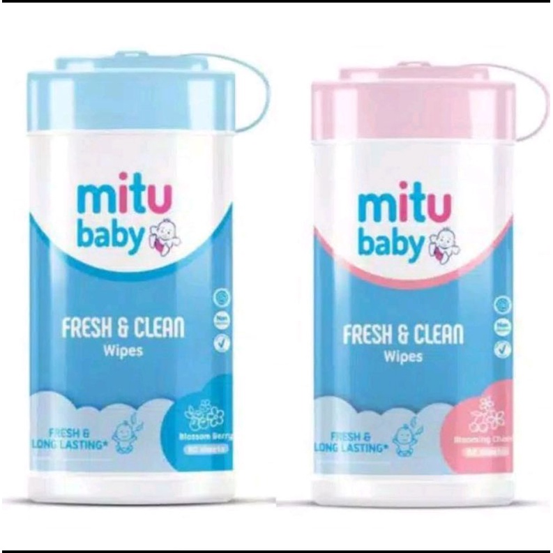 Jual MITU BABY BOTOL WIPES 60 SHEET PINK/BLUE | Shopee Indonesia