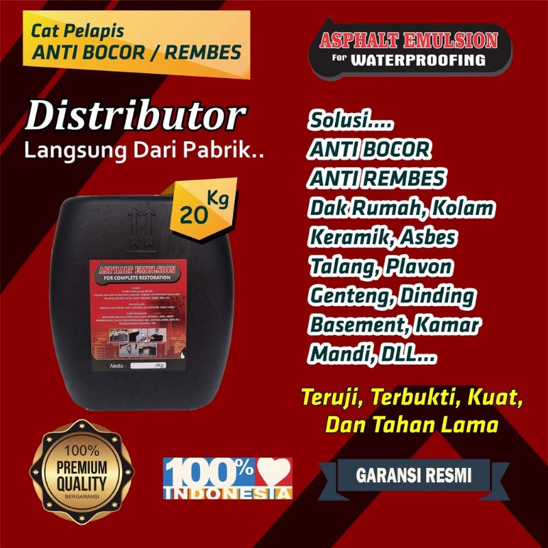 Jual Cat pelapis Anti Bocor Aspal Cair Anti Bocor Asphalt emulsion for ...