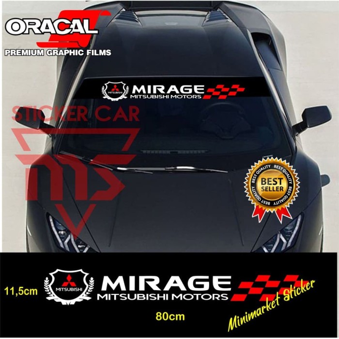 Jual STIKER MIRAGE STICKER MIRAGE MOBIL MITSUBISHI KACA PREMIUM Elegan ...