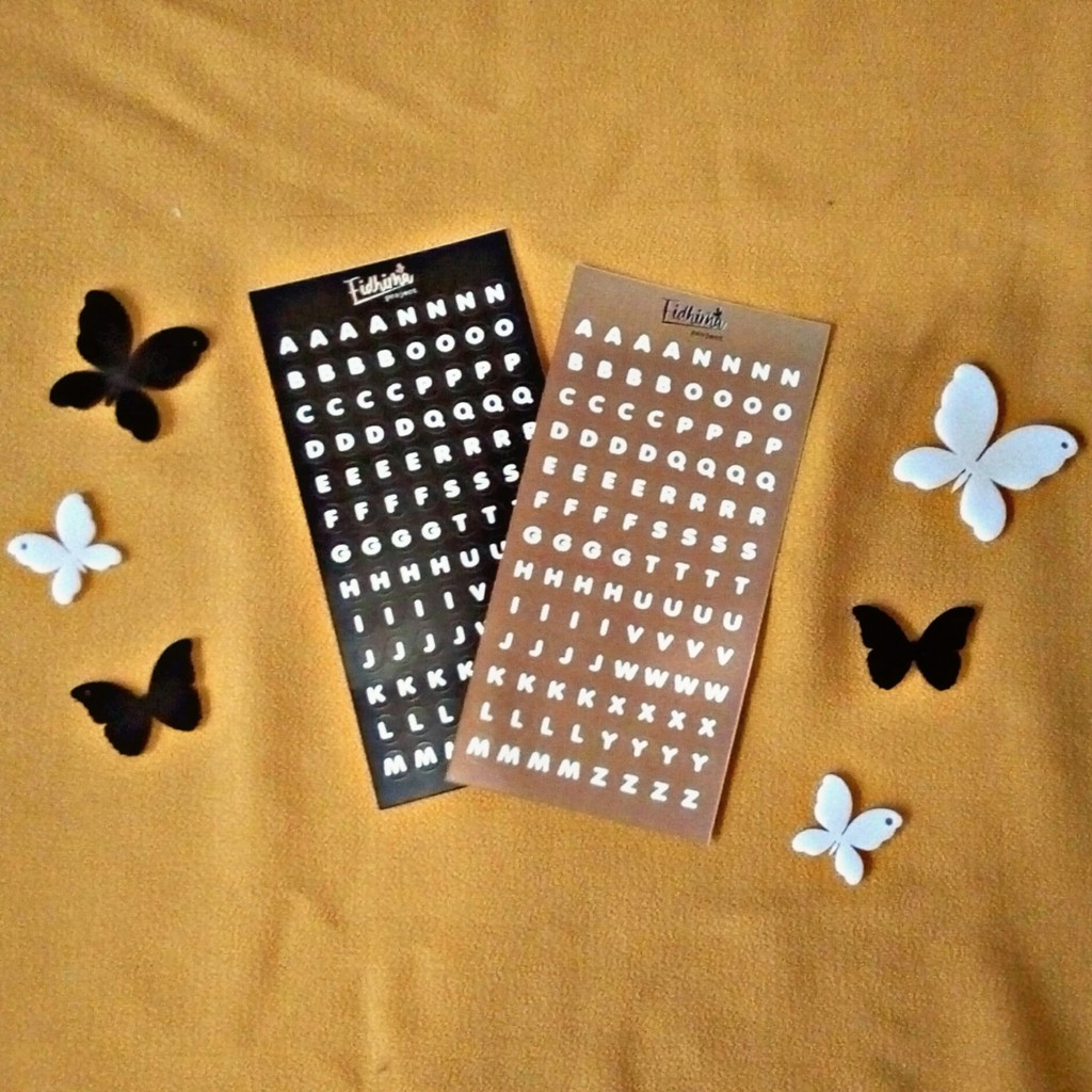 Jual Sticker Aesthetic | Sticker Huruf | Sticker Alphabet ...