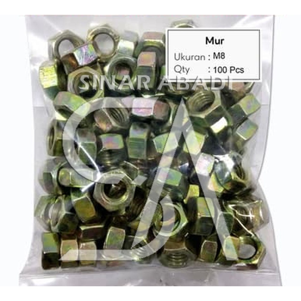 Jual MUR M 8 - MUR BAUT JP M8 ISI 100 PCS | Shopee Indonesia