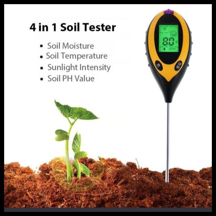 Jual Digital Soil Meter Tester Ph Tanah 4 In 1 Survey Garden Tanaman ...