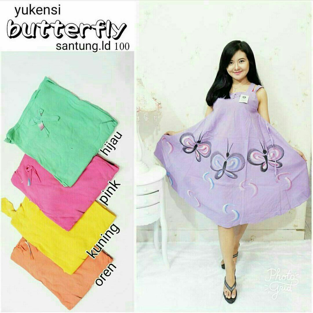 Jual Yukensi Butterfly Baju Tidur Batik Daster busui Yukensi Grosir ...